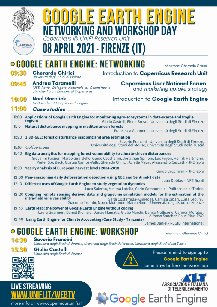 Google Earth Engine: Networking and Workshop Day (08 April 2021 ...